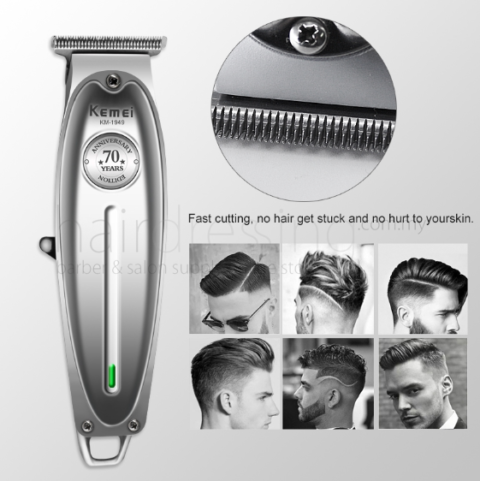 KEMEI 1949 Patillera Metalica Uso Profesional | Colbarber